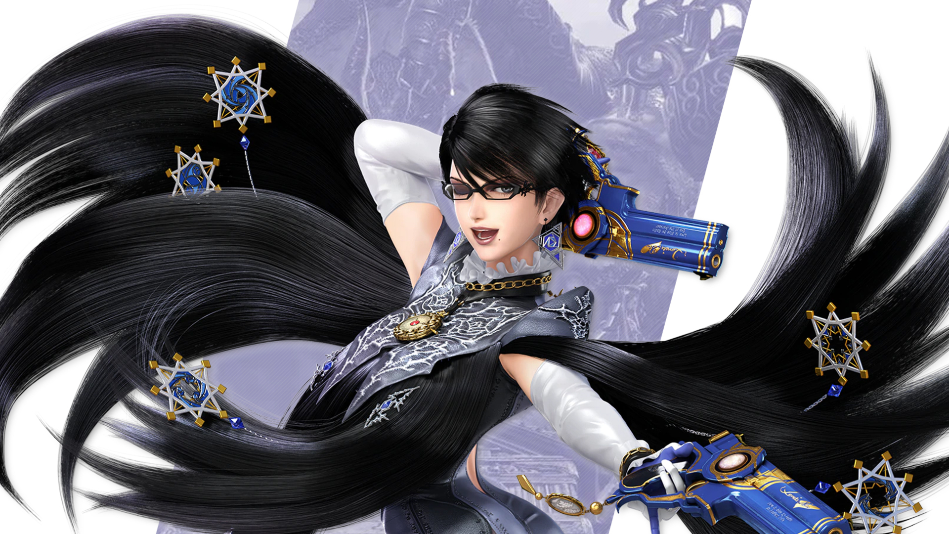 Super Smash Bros Ultimate Original Bayonetta Wallpapers - Cat with Monocle