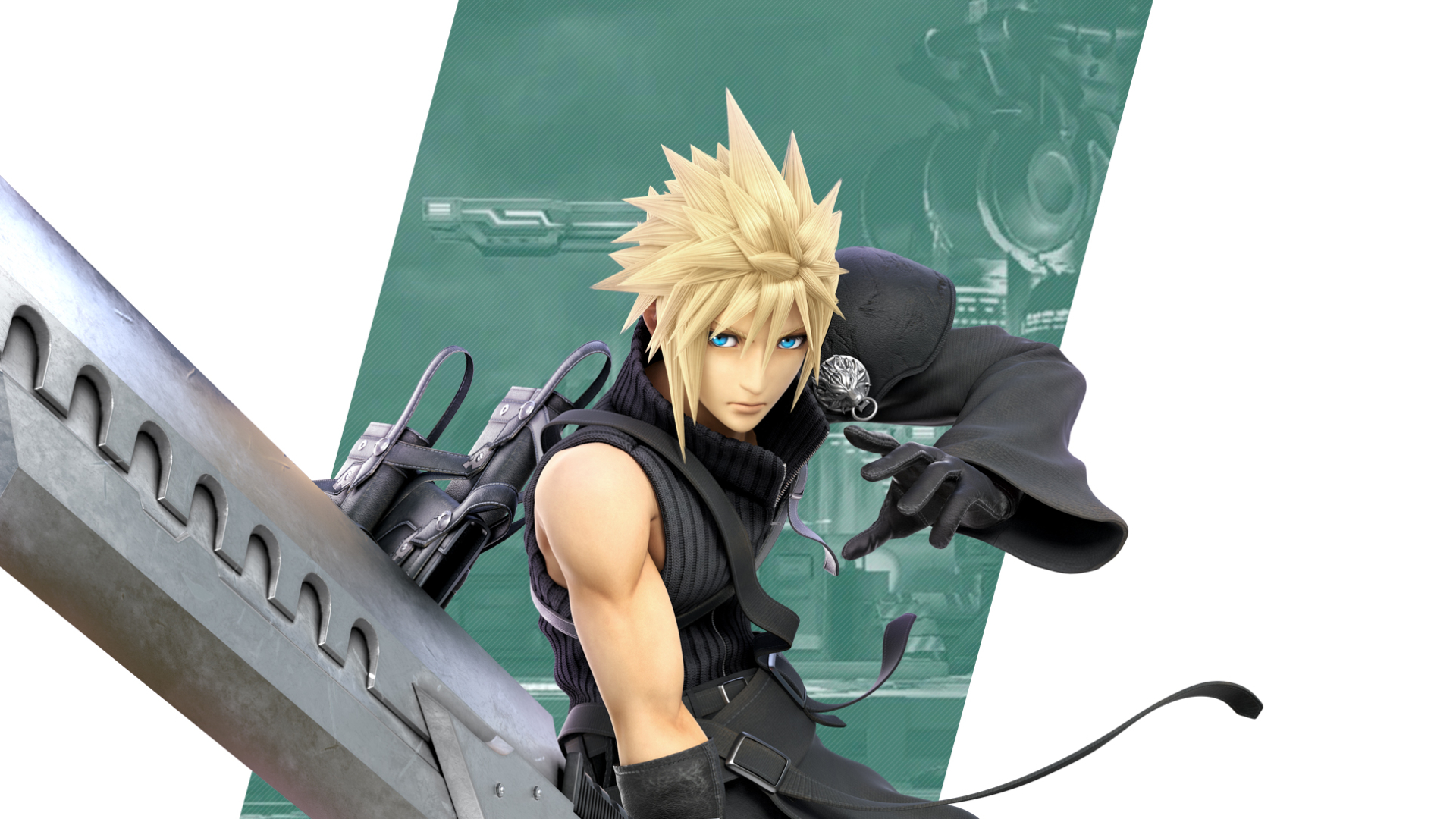 Super Smash Bros Ultimate Cloud Wallpapers - Cat with Monocle