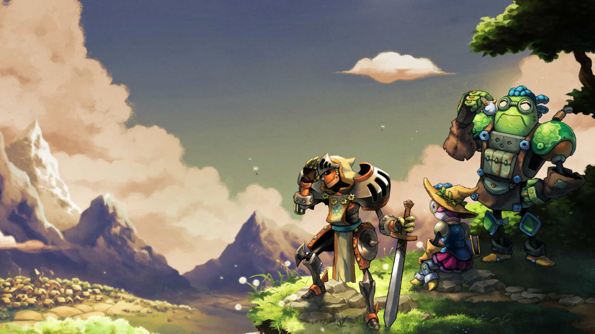 SteamWorld Quest Announced for the Nintendo Switch - Cat with Monocle