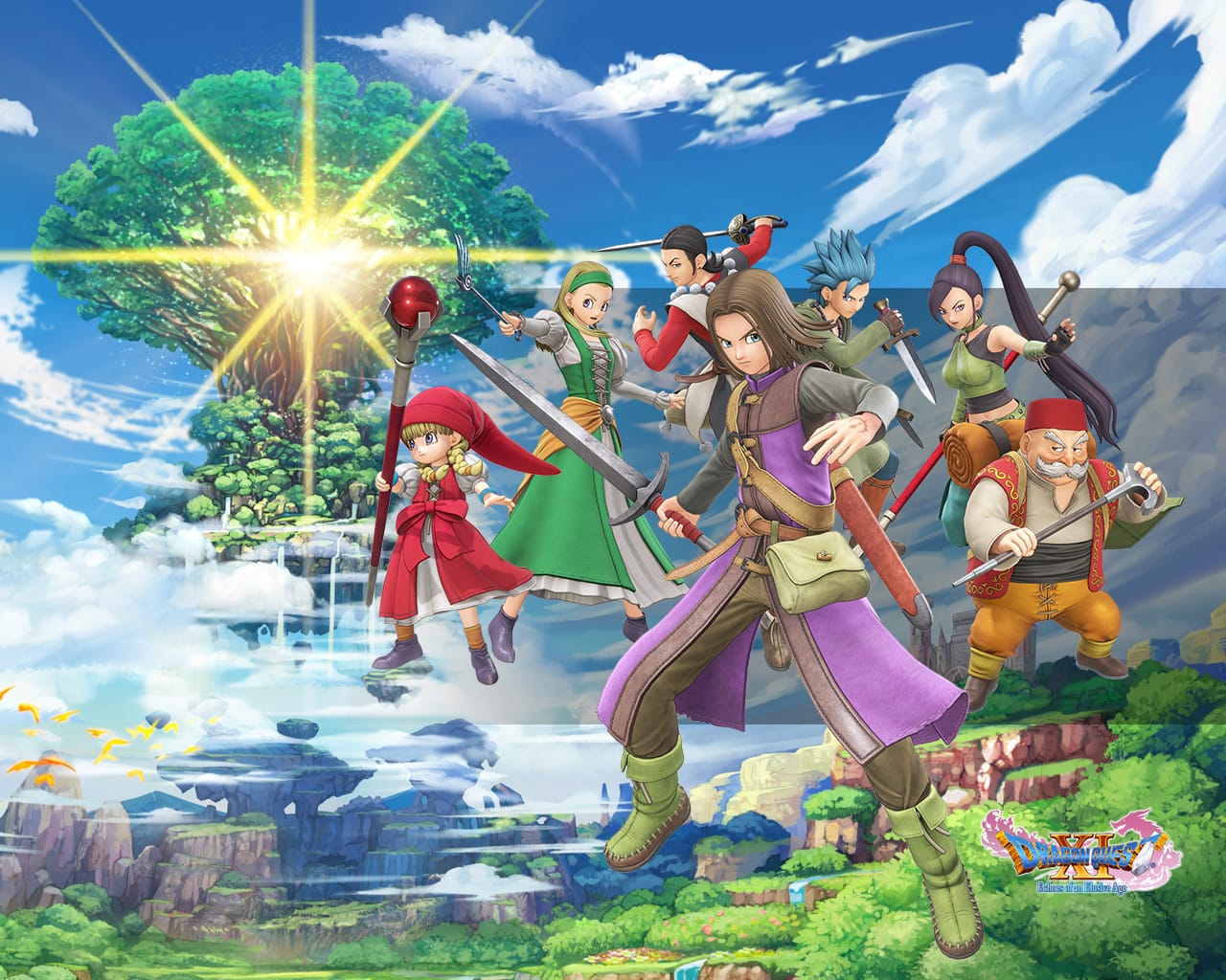 Dragon Quest XI Characters Wallpaper - Cat with Monocle