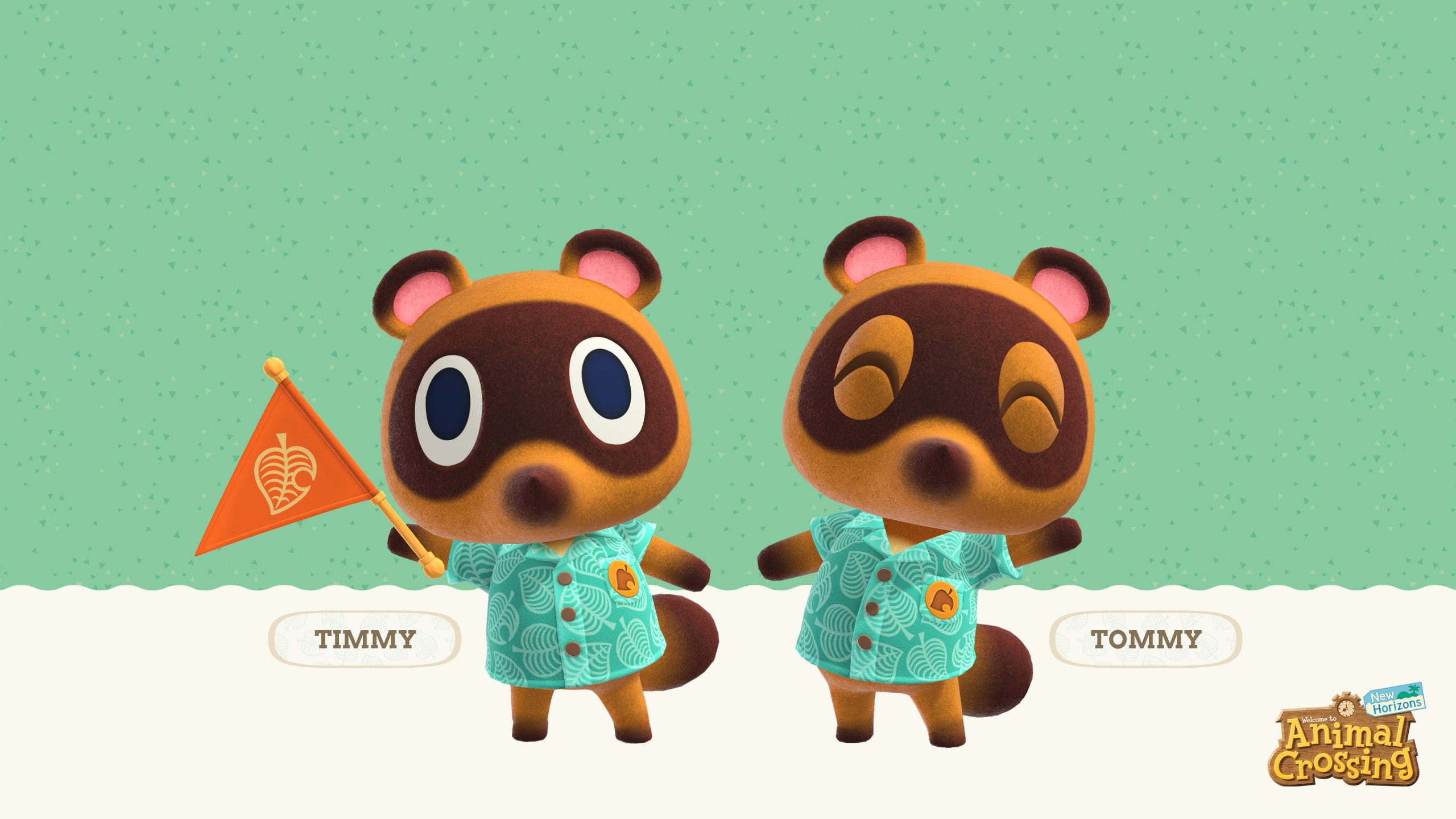 Animal Crossing New Horizons Timmy and Tommy Wallpaper | Cat with Monocle