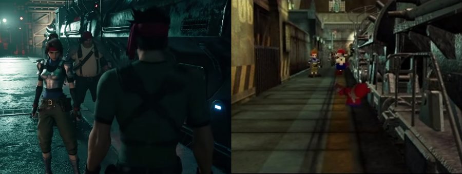 Final Fantasy VII Remake Opening Comparison - Cat with Monocle