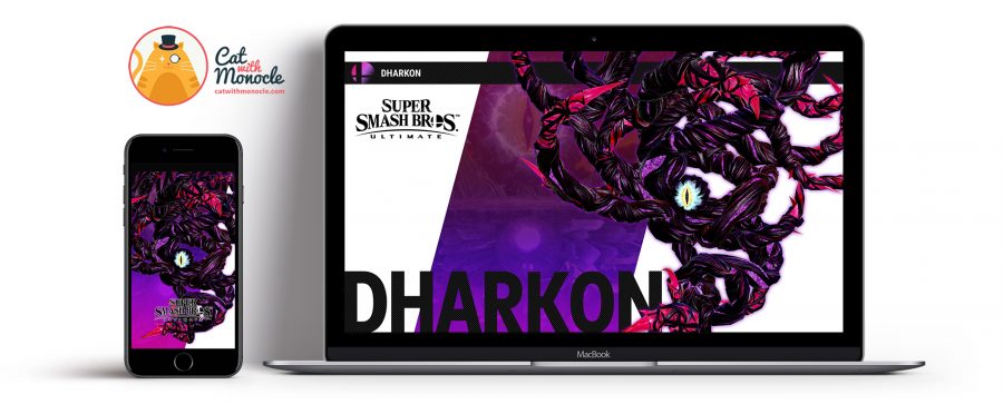 Super Smash Bros Ultimate Dharkon Wallpapers - Cat with Monocle