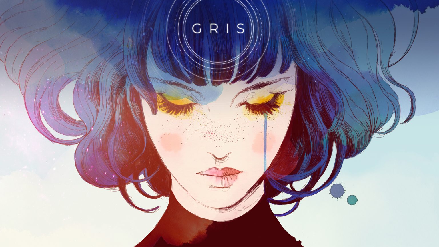Gris Artwork #3 Wallpaper - Cat with Monocle