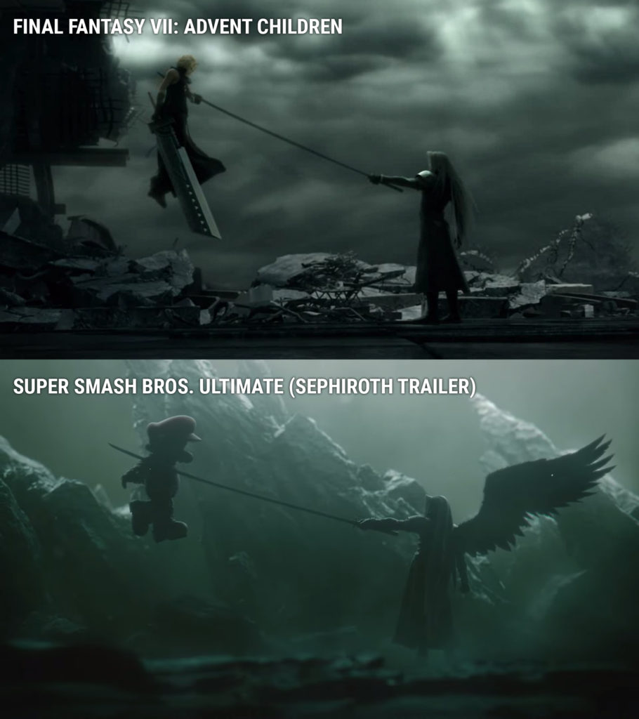 Super Smash Bros Ultimate Adds Sephiroth to the Roster - Cat with Monocle