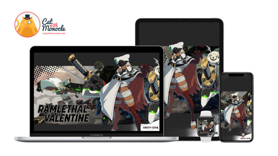 Guilty Gear Strive Ramlethal Valentine Wallpapers - Cat with Monocle