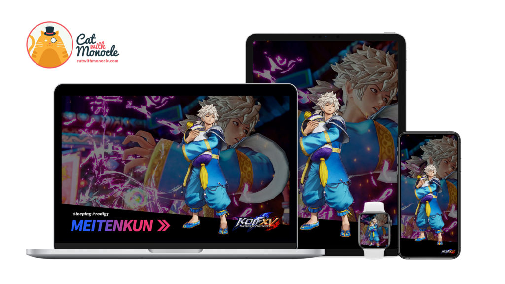 The King of Fighters XV - Meitenkun Wallpaper - Cat with Monocle