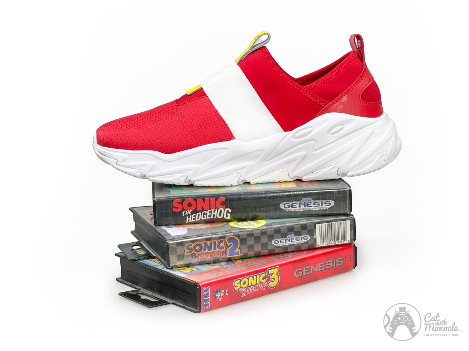 Closer Look at the FILA Ray Tracer Evo X Sonic 2 Shoes - Cat with Monocle