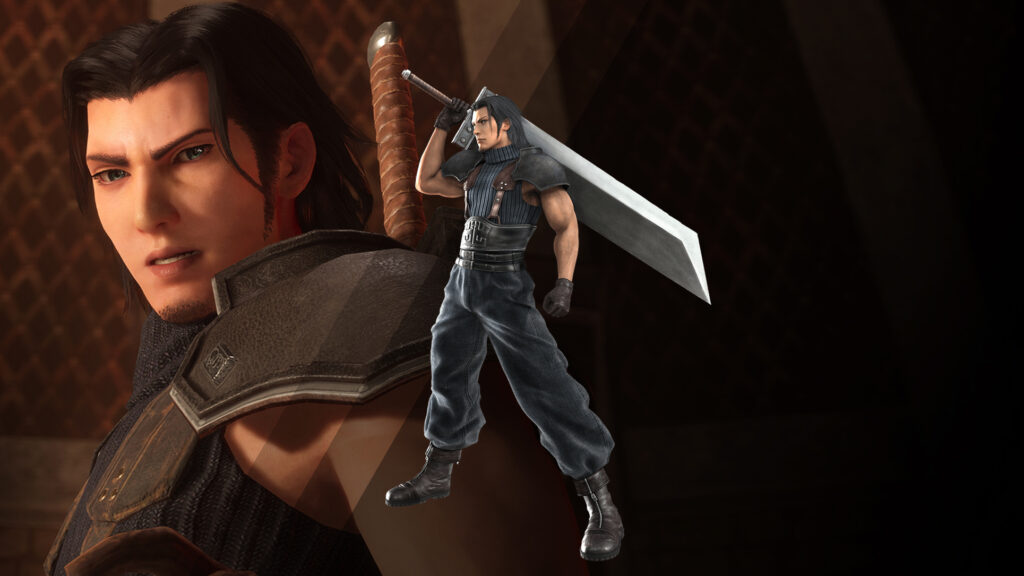 Crisis Core: Final Fantasy VII Cloud Strife Wallpaper - Cat with Monocle