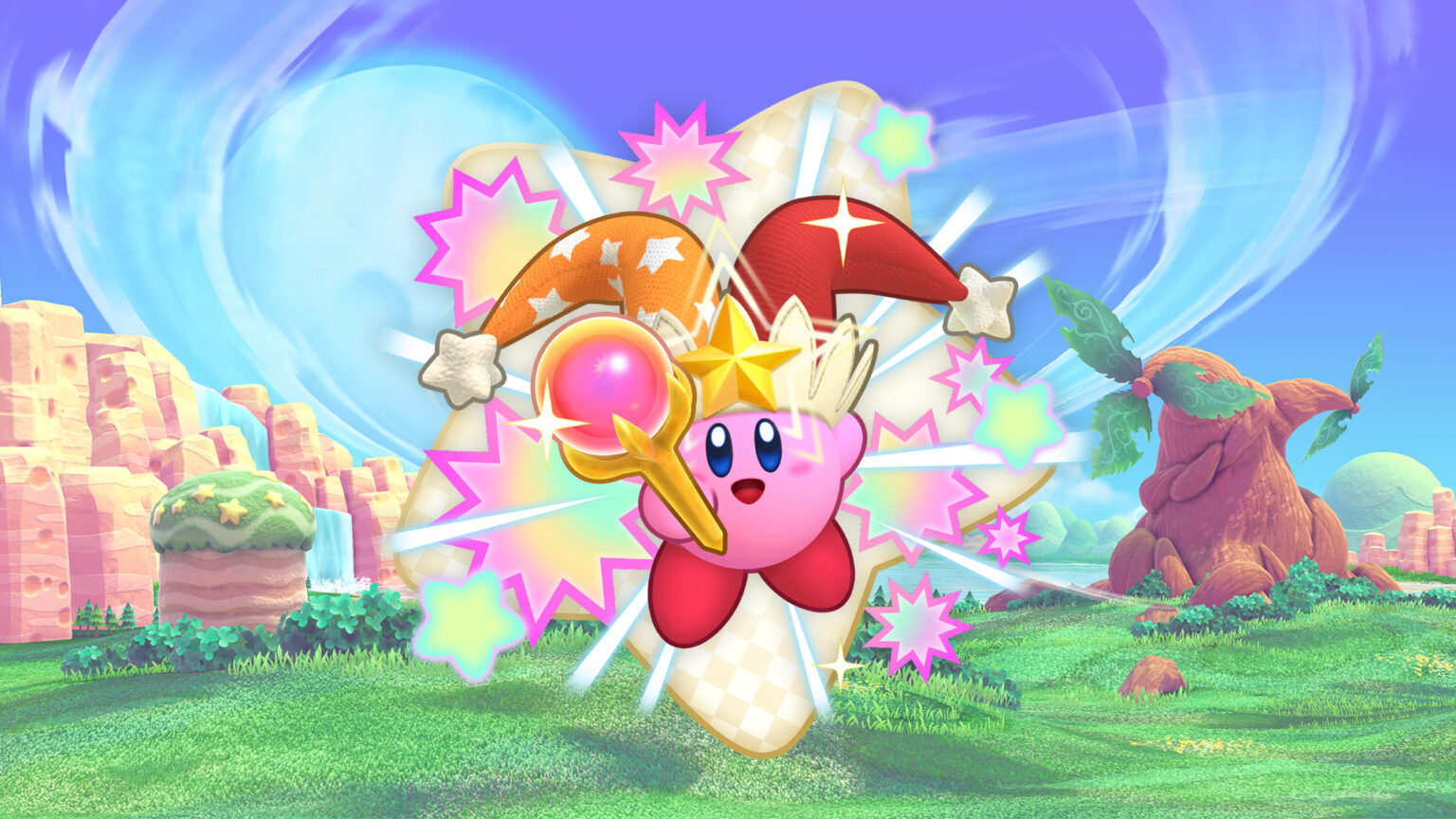 Kirby’s Return to Dream Land Deluxe Wallpapers - Cat with Monocle