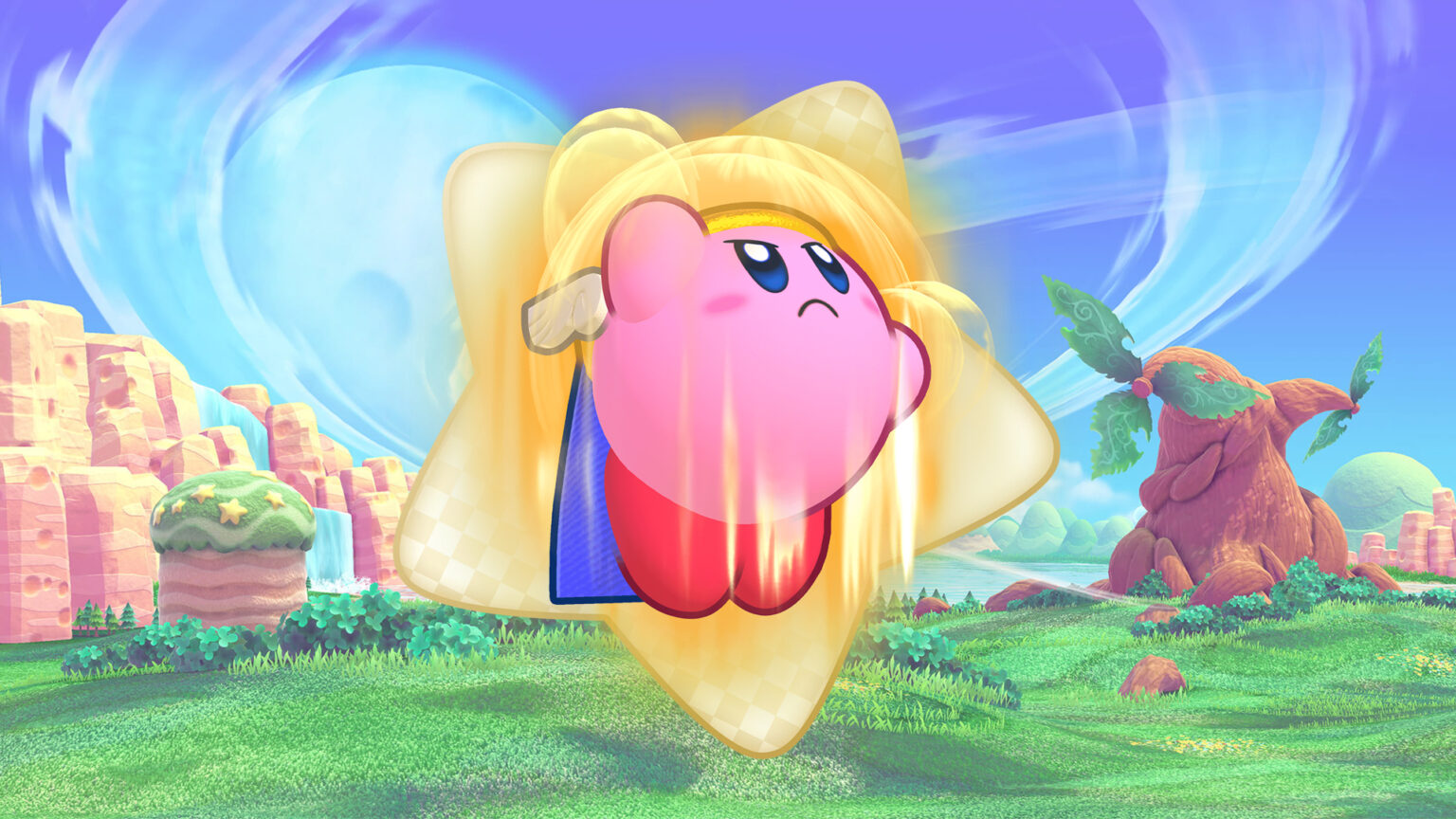 Kirby's Return to Dream Land Deluxe - Artwork Wallpaper - Cat with Monocle