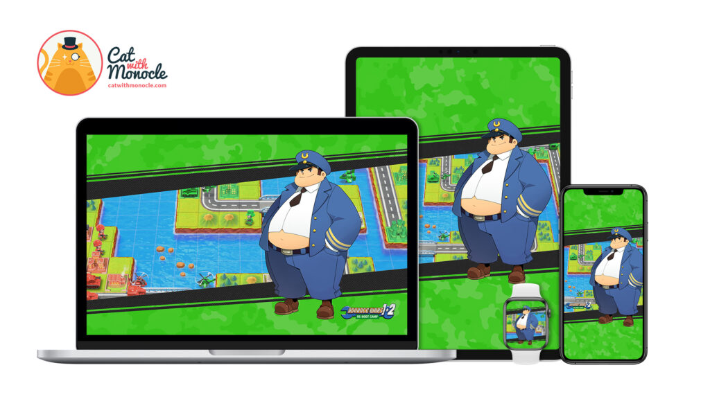 Advance Wars 1+2: Re-Boot Camp - Drake Wallpaper - Cat with Monocle