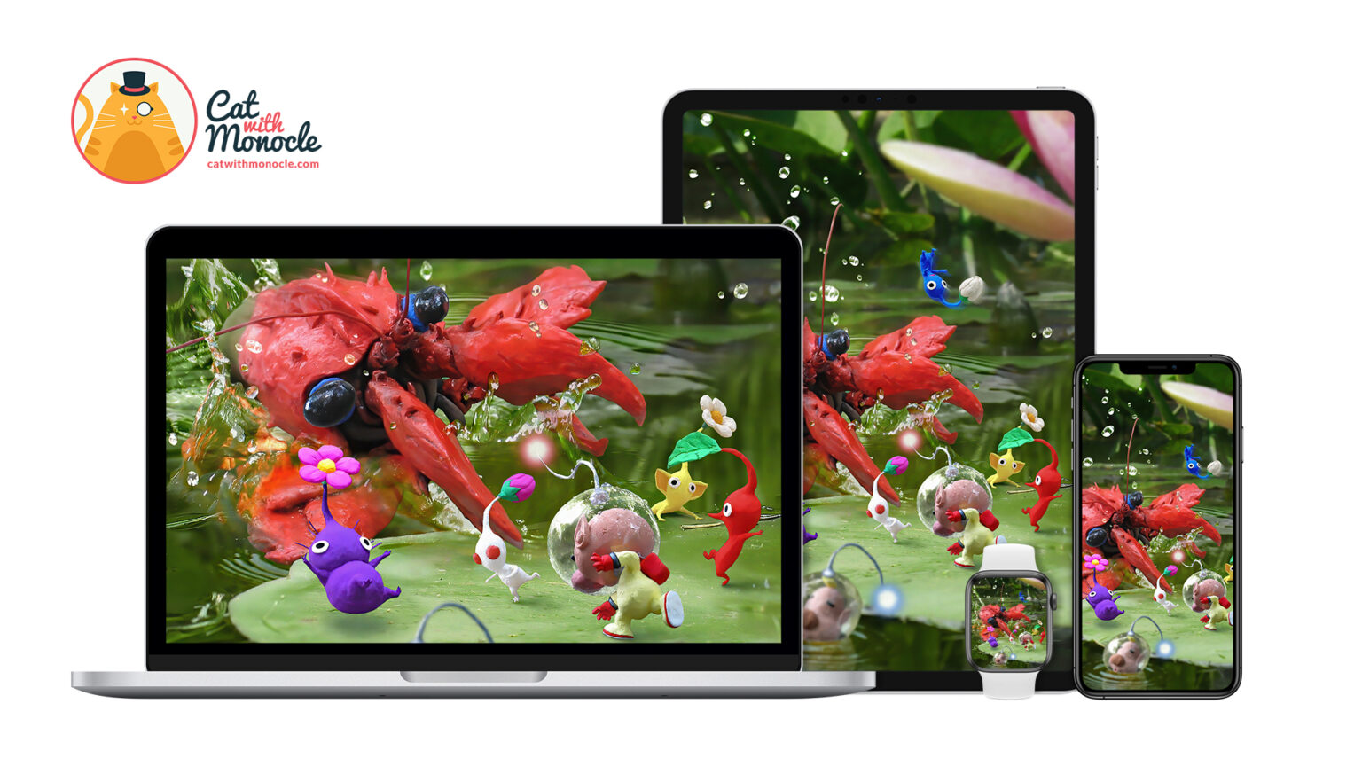 Pikmin 2 Artwork Wallpaper - Cat with Monocle