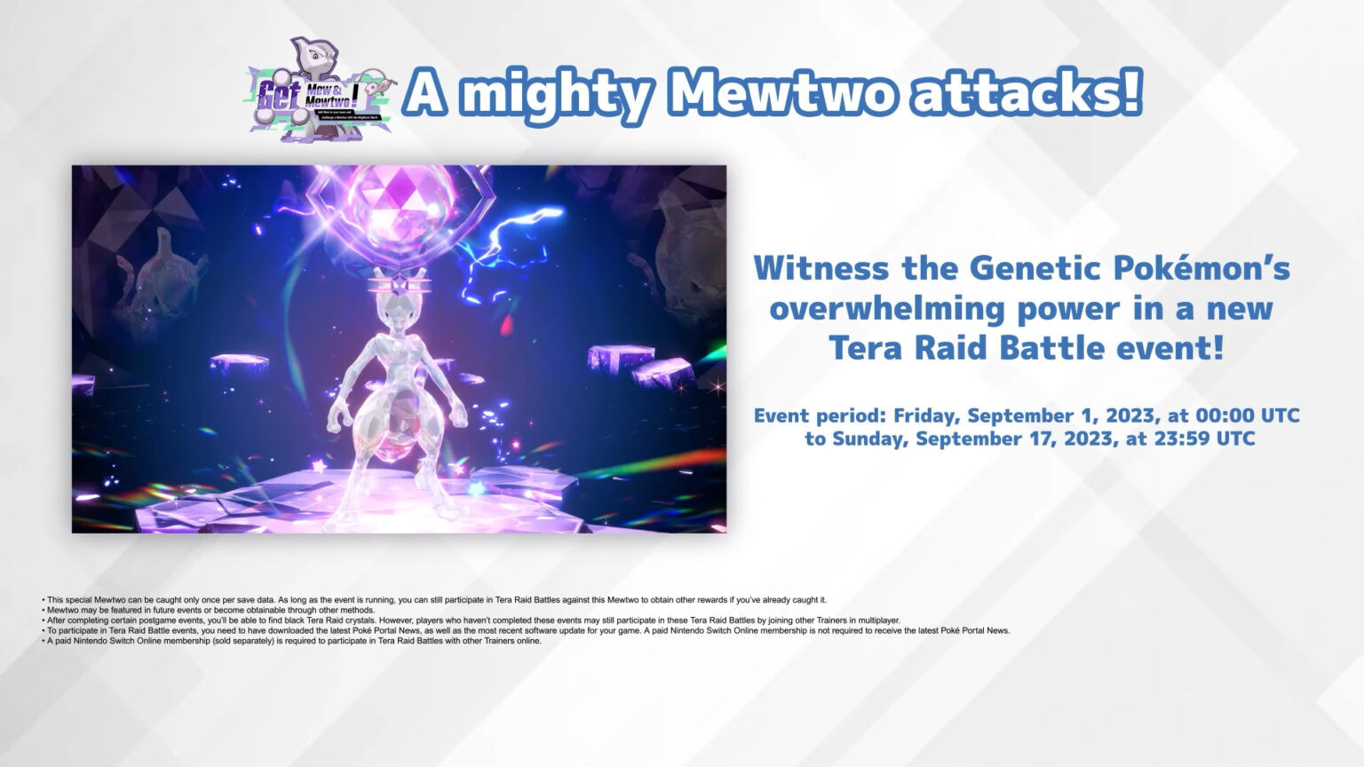 Get Mew & Mewtwo! Event Announced for Pokémon Scarlet and Pokémon ...