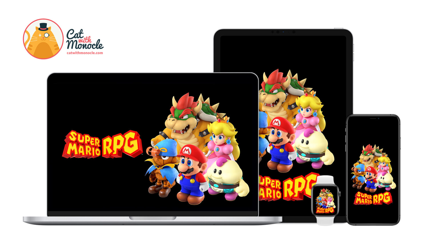 Super Mario RPG Artwork Version 2 Wallpaper - Cat with Monocle